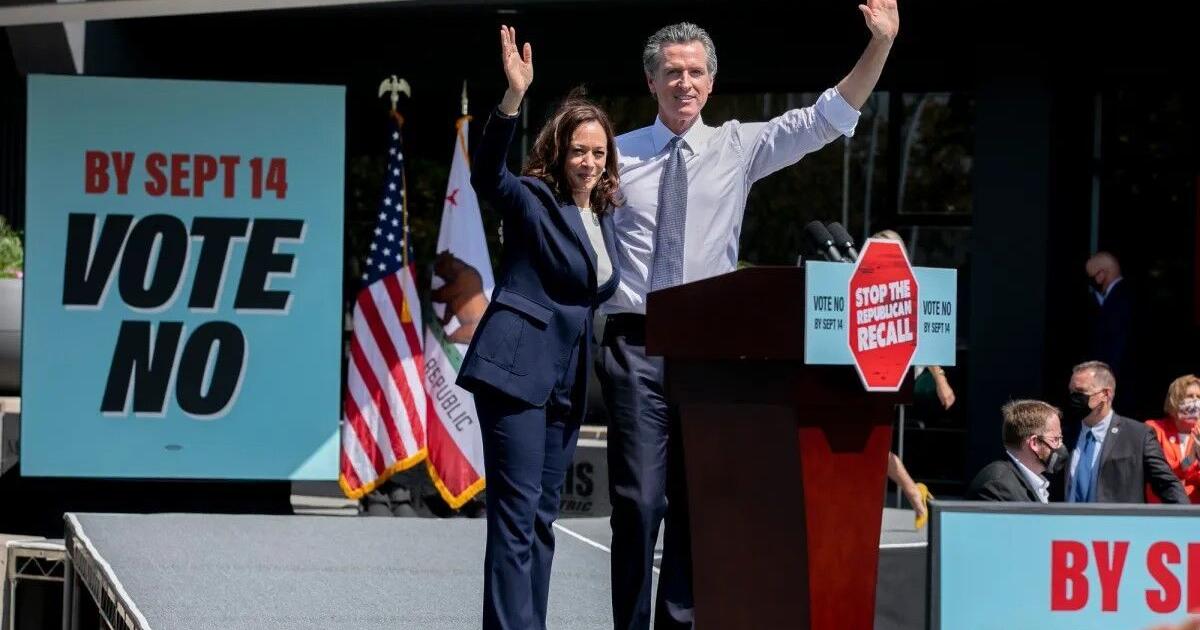 Longtime frenemies Kamala Harris and Gavin Newsom reach career ...