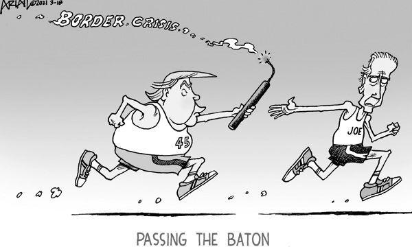 Editorial Cartoon: Passing the baton | Editorial | lompocrecord.com