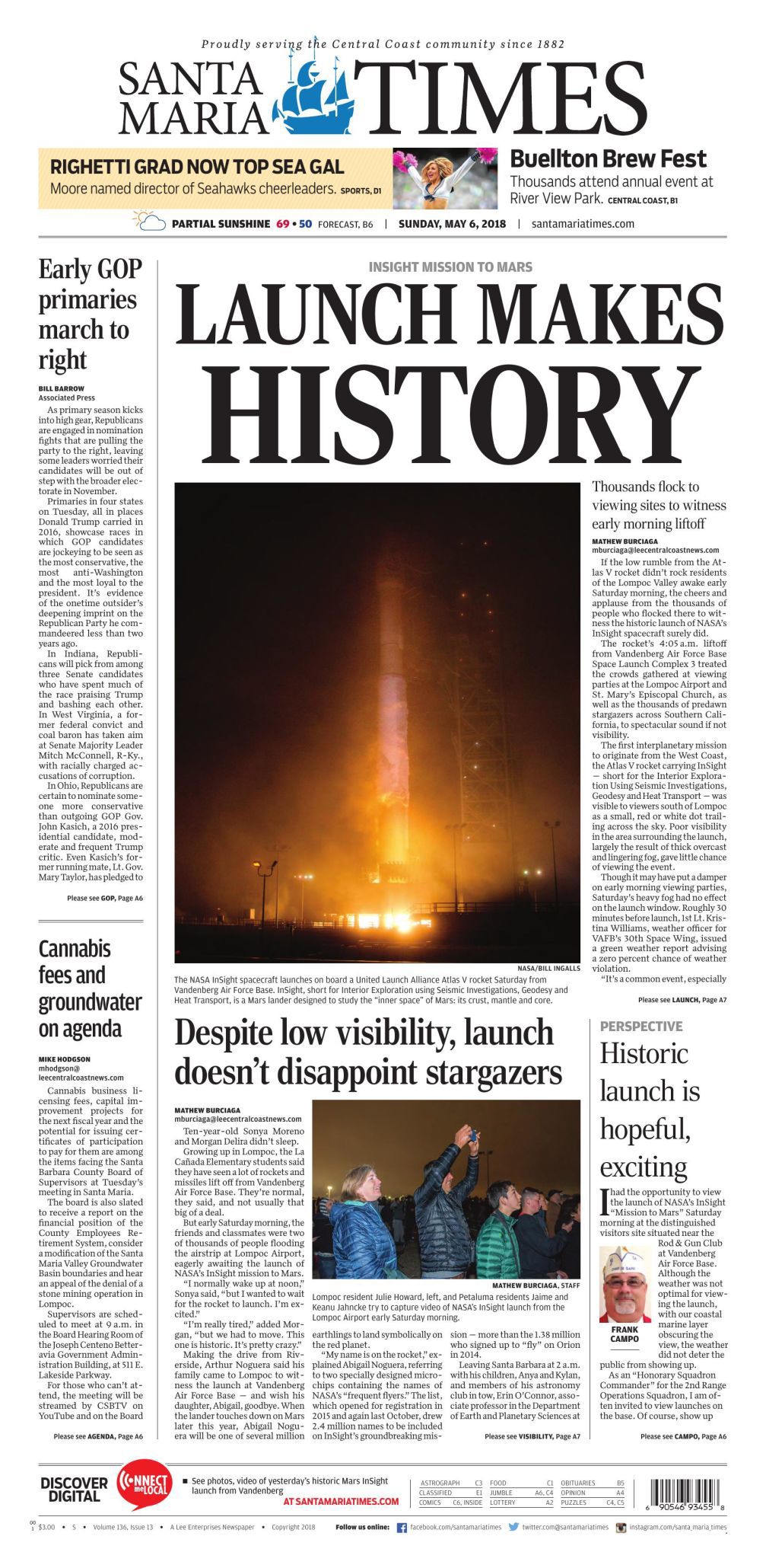 Santa Maria Times takes fourth place General Excellence, top statewide ...