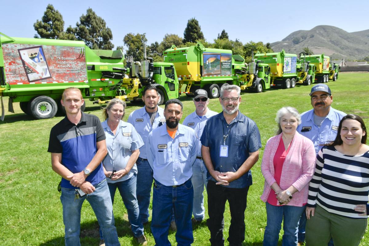 Lompoc formally unveils 'mobile murals' on city's new garbage trucks ...