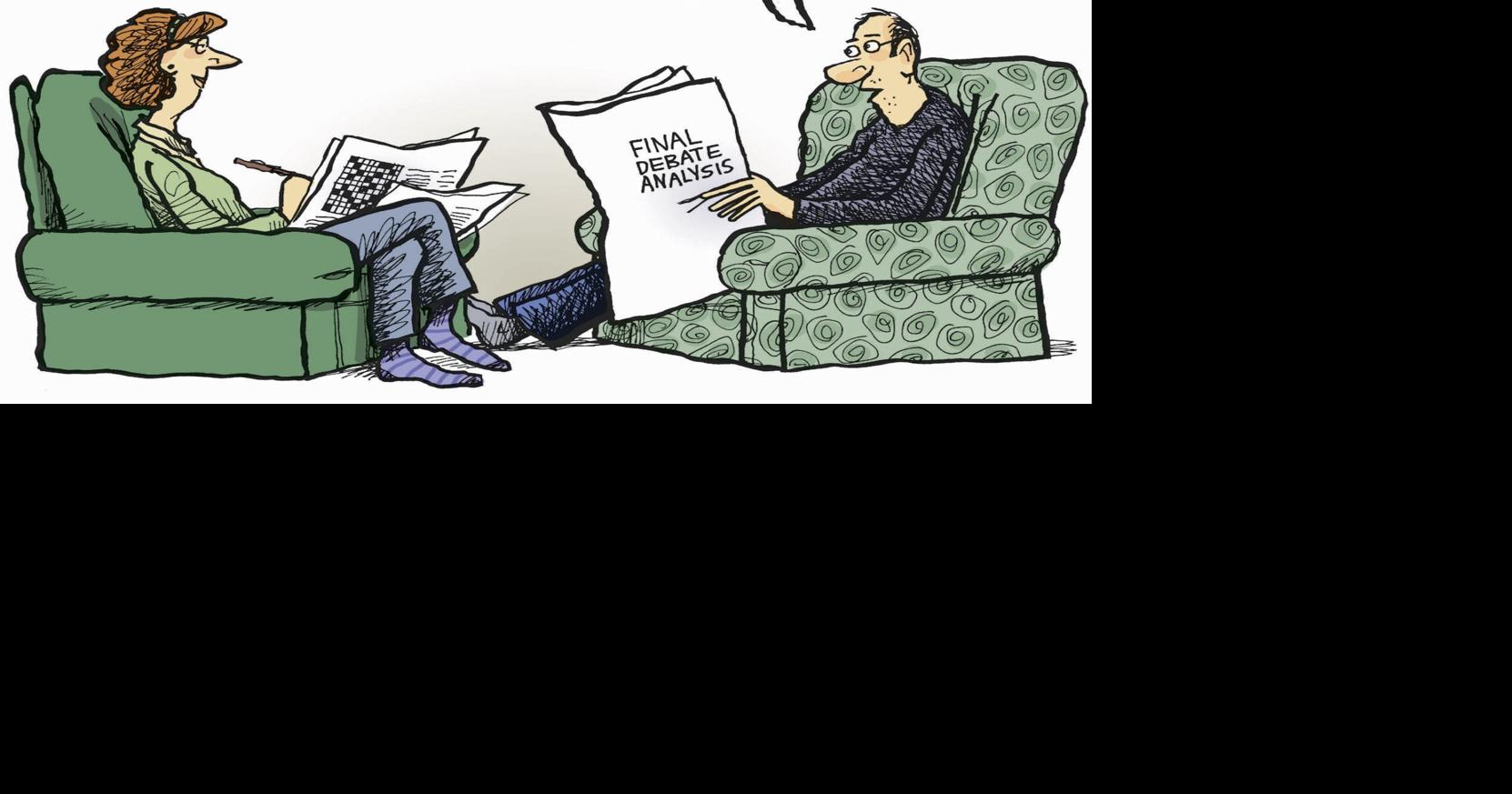 Editorial Cartoon: Debate | | lompocrecord.com