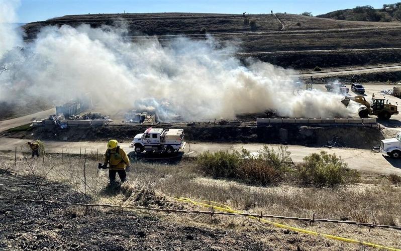 Burning trash sparks small wildfire at transfer station near Los Olivos ...