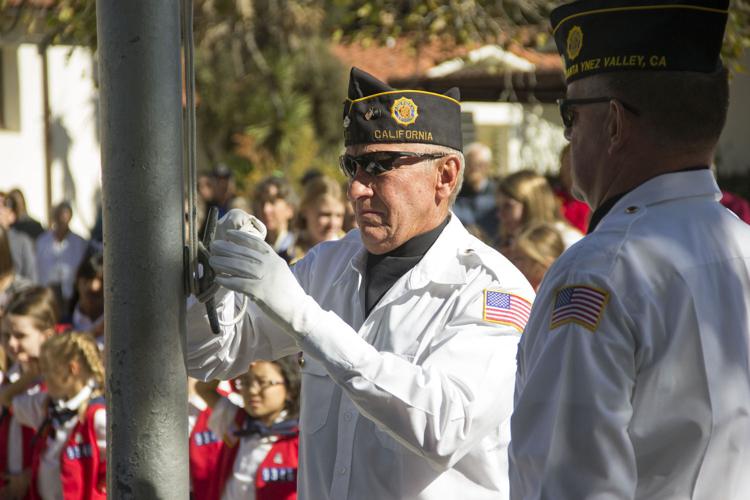 Hundreds turn out for Solvang flag salute | News | lompocrecord.com