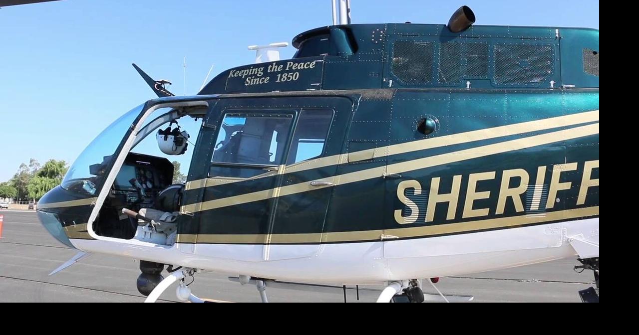 Santa Barbara County Sheriff's air unit issuing flyover evacuation ...