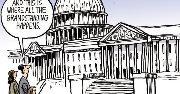Editorial Cartoon: Grandstanding | Editorial | lompocrecord.com