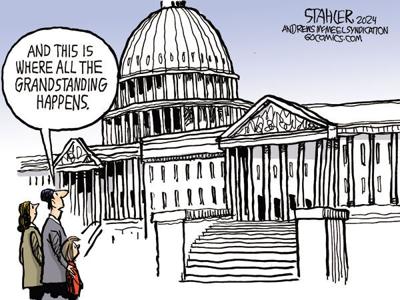 Editorial Cartoon: Grandstanding | Editorial | lompocrecord.com