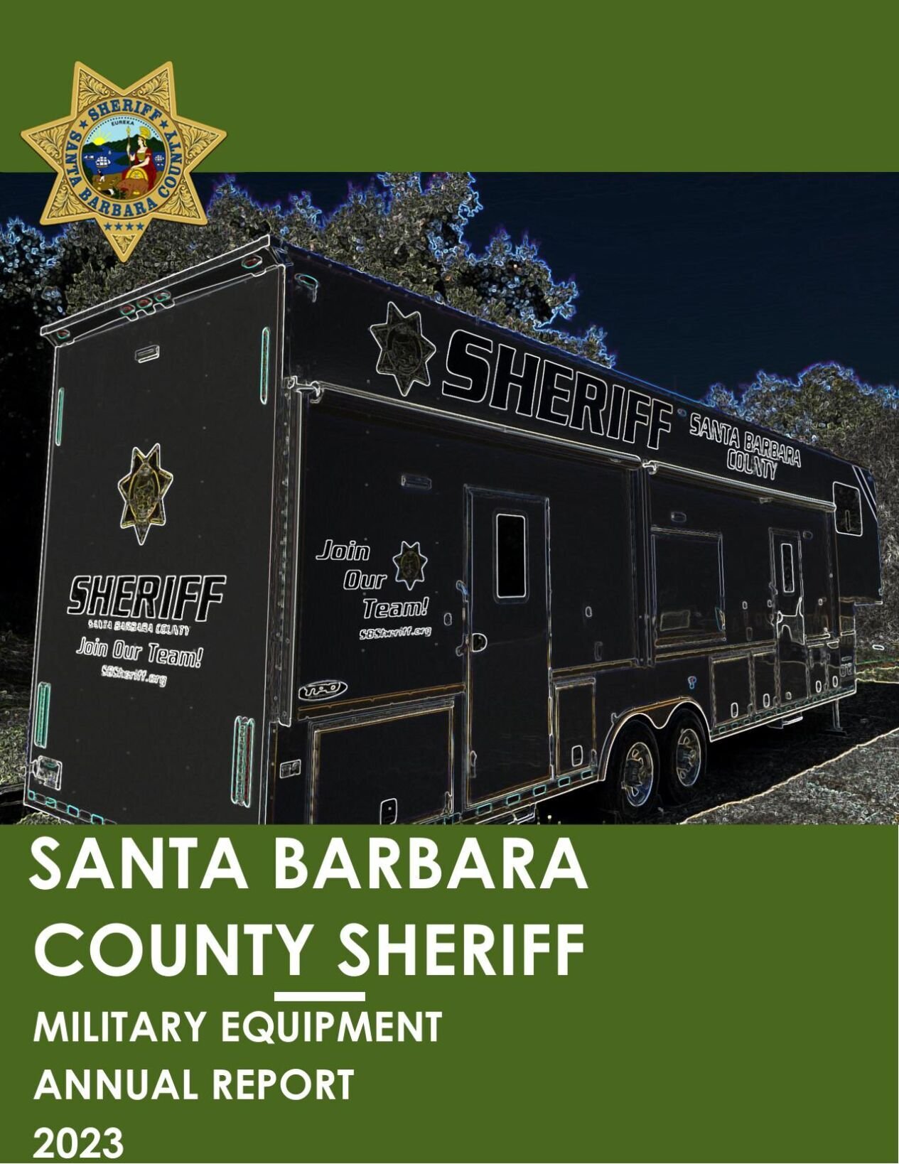 Santa Barbara County Sheriff's Office Military Equipment Annual Report ...
