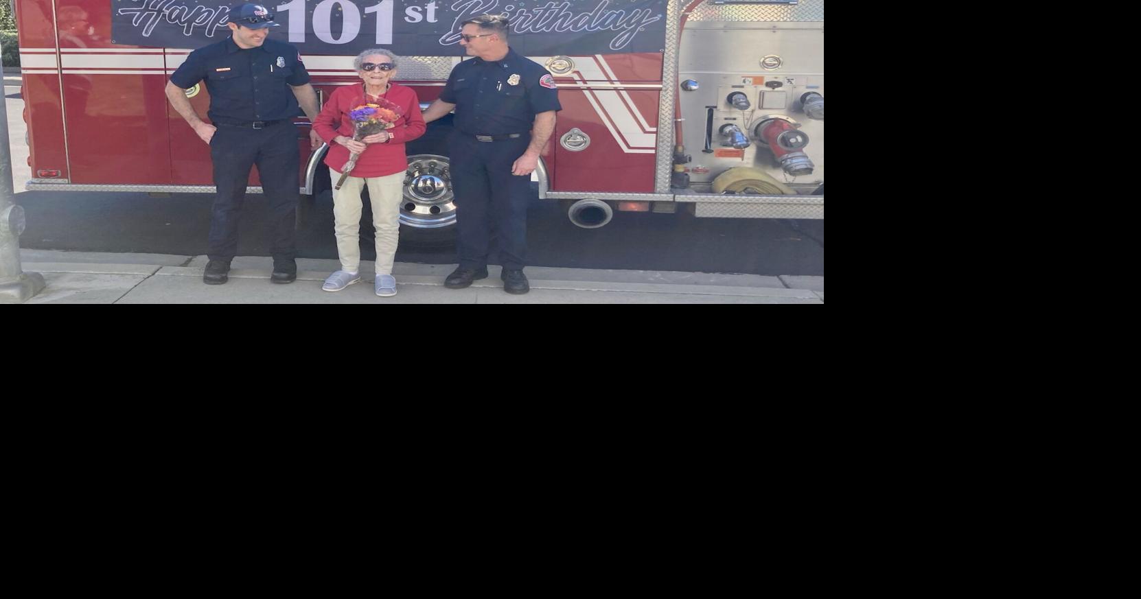 Lompoc resident Joan Thonack celebrates 101st birthday with visit from ...