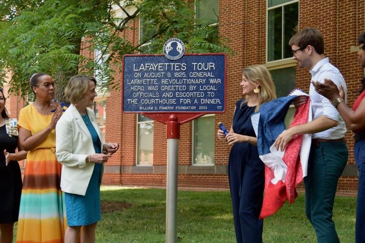 Lafayette Marker Unveiled at Loudoun Courthouse | News | loudounnow.com