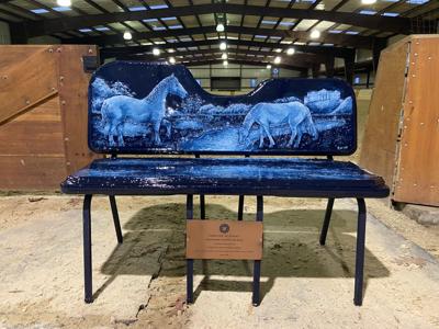 Morven Park Unveils Biodegradable Mushroom Bench | Leesburg ...