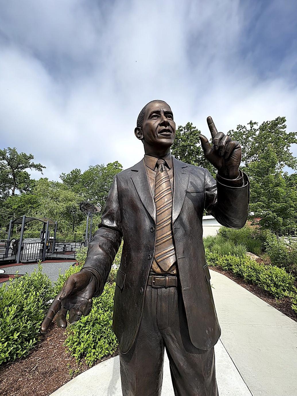 King, Obama Statues Unveiled at Douglass Community Center | News ...