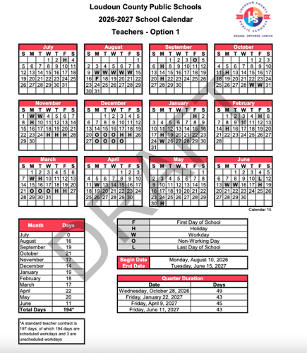 School Board Retains Calendar Structure for 2026 | Education | loudounnow.com
