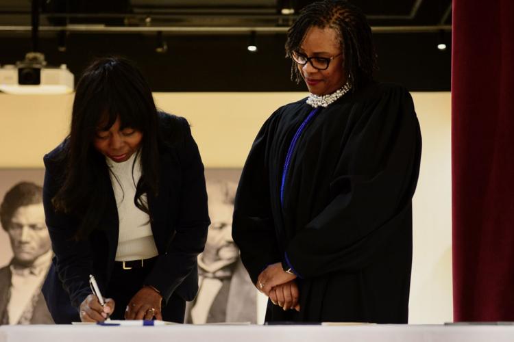 Randall, Glass, Saines Take Oath of Office at Historic Douglass School ...