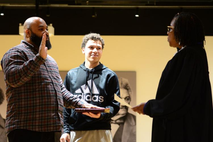 Randall, Glass, Saines Take Oath of Office at Historic Douglass School ...
