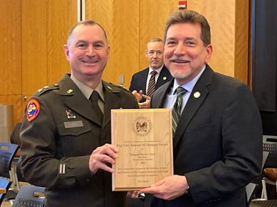 Reid presented with Brig. Gen. Edward Hudgins Award | Loudoun ...