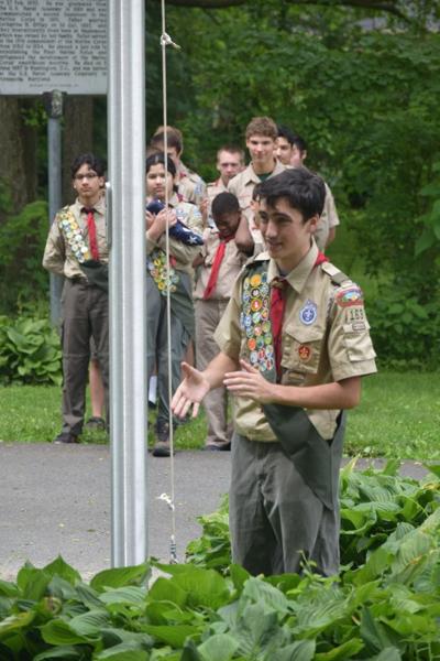 Hamilton Scout Builds New Home for Old Glory | Towns | loudounnow.com