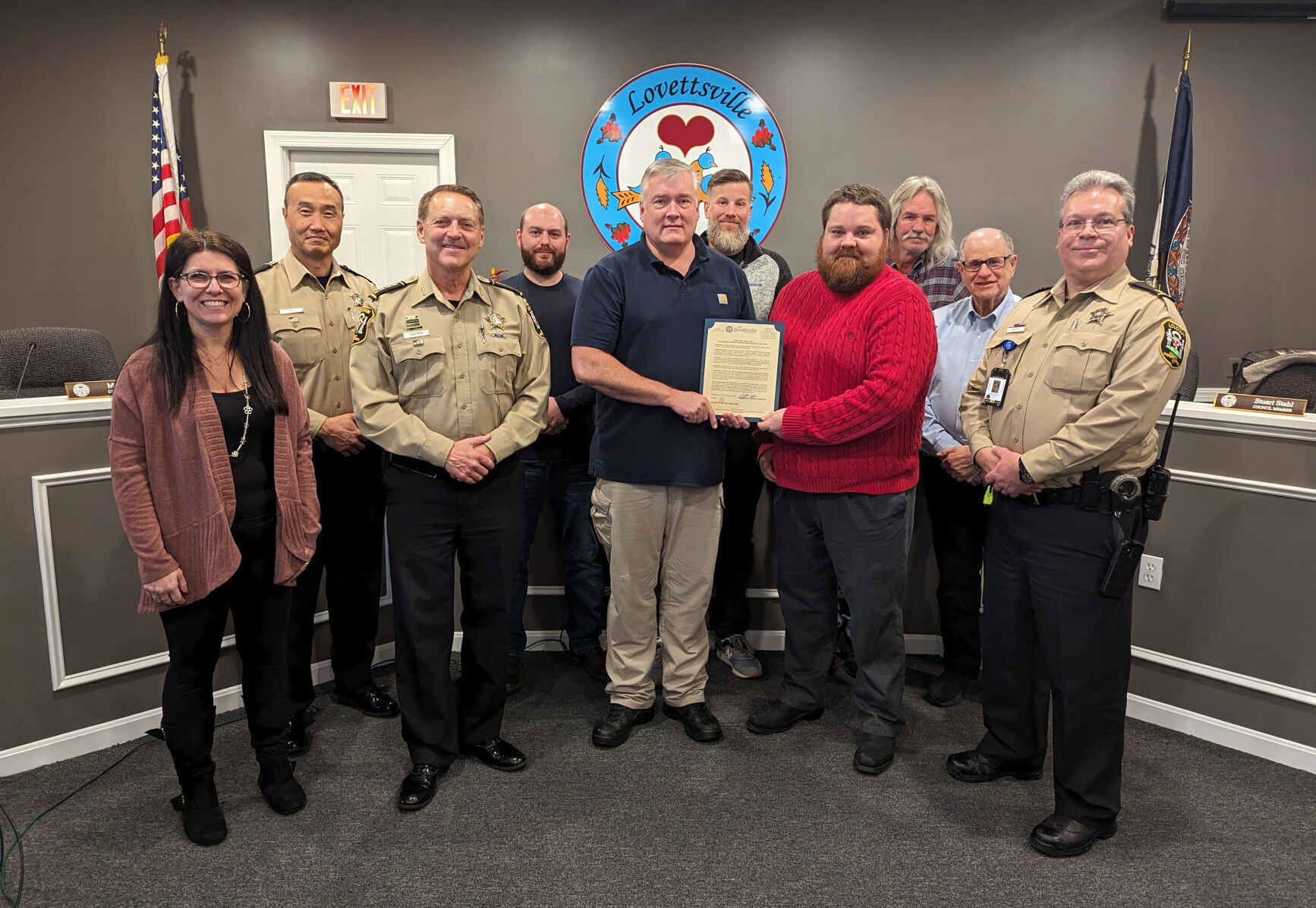 LCSO Sergeant Howard Craig Honored by Lovettsville Town Council | News | loudounnow.com