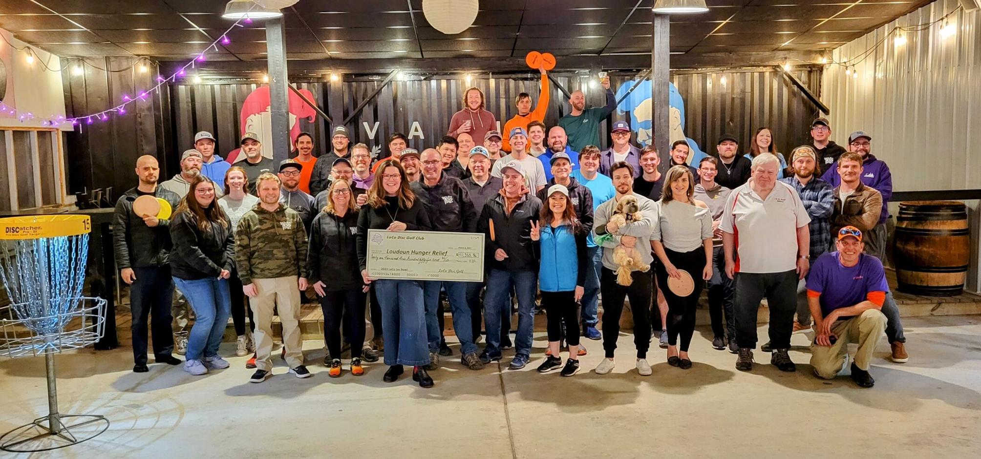 LoCo Disc Golf Makes World-Record Donation to Loudoun Hunger | Giving ...