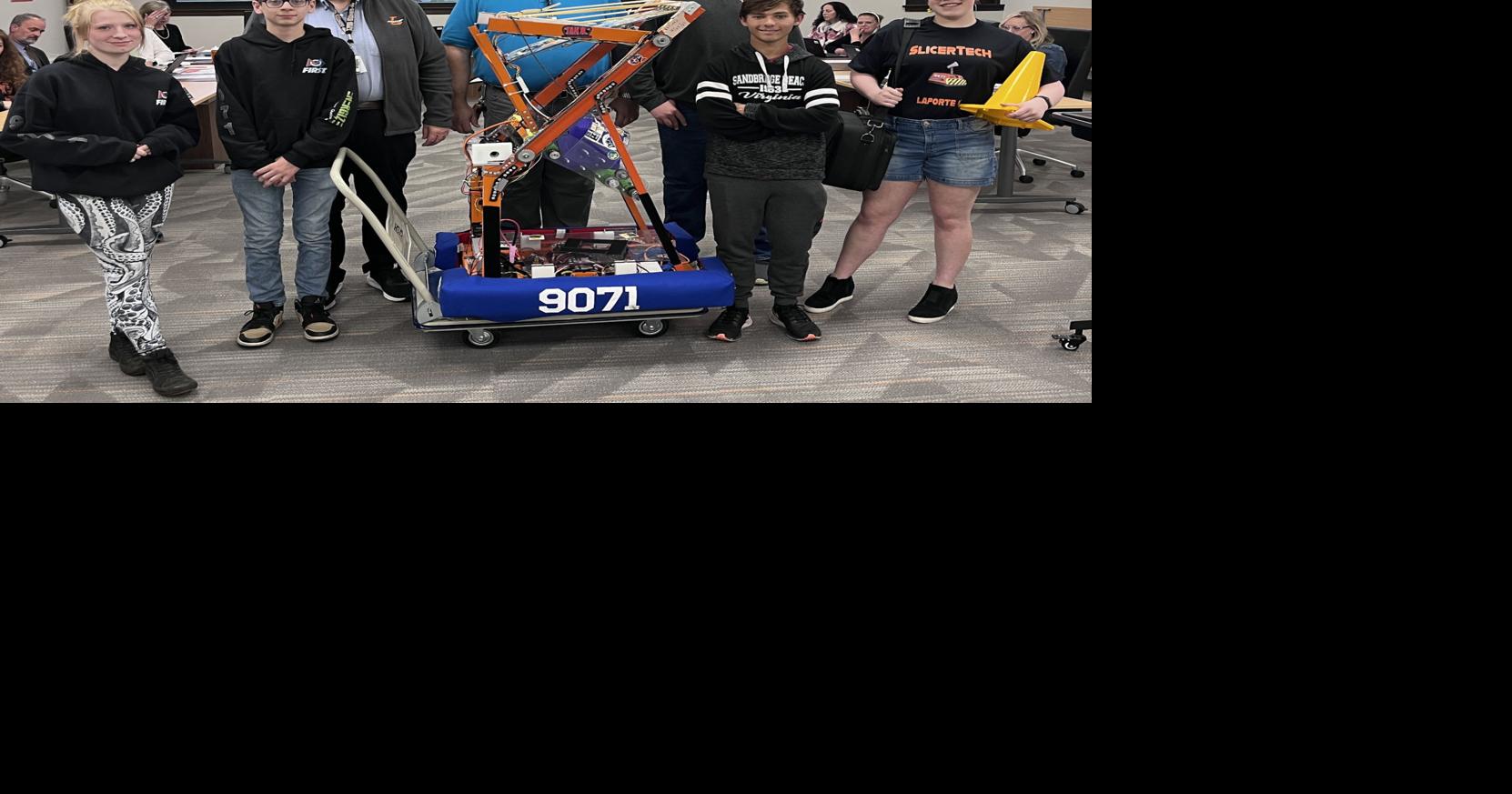 La Porte High School robotics honored for reaching world championships ...