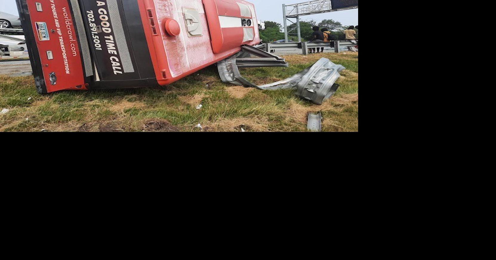 No injuries when party bus rolls over on I-65 | Local News ...