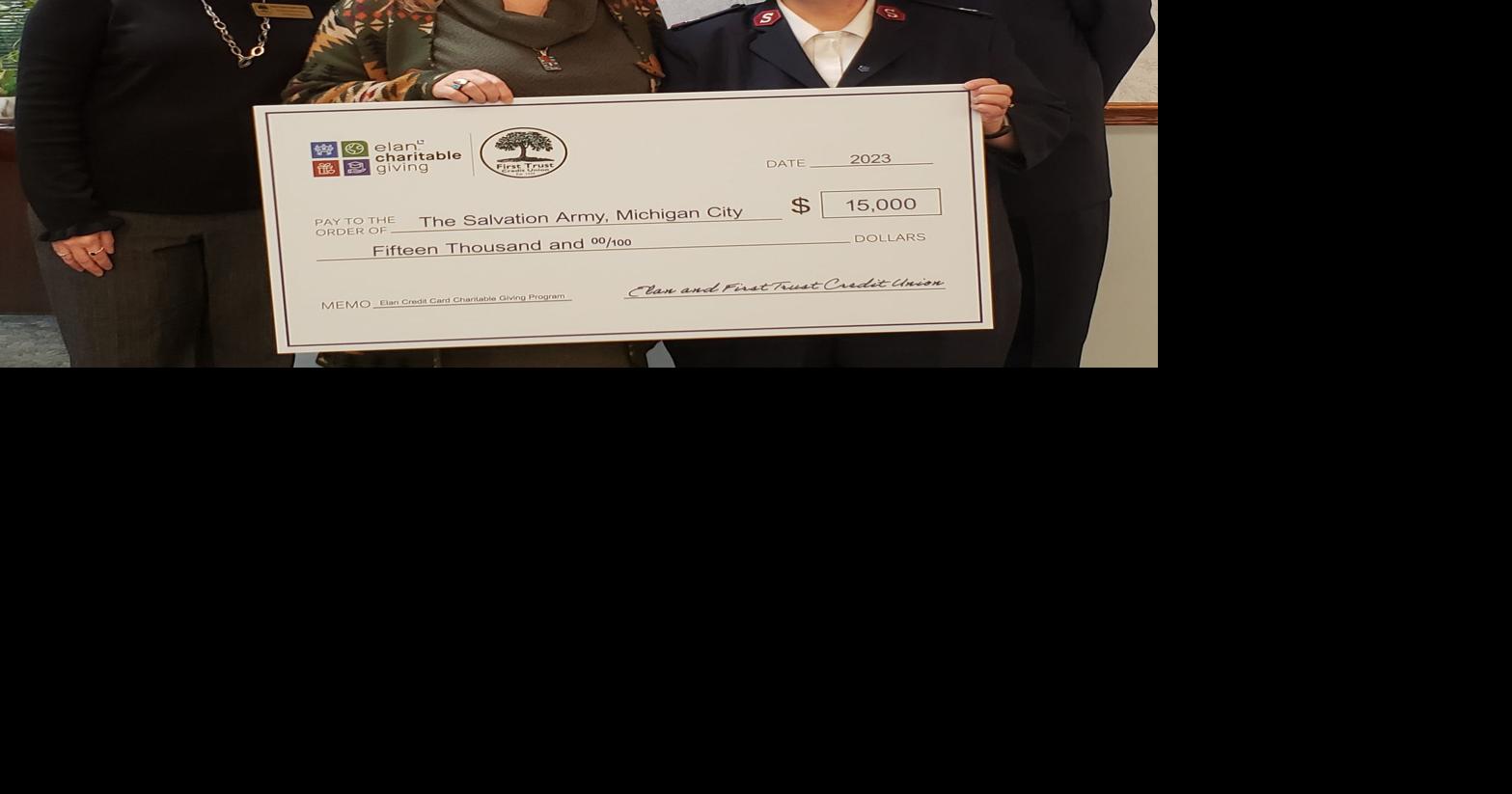 First Trust Credit Union presents $15K donation to Salvation Army of ...