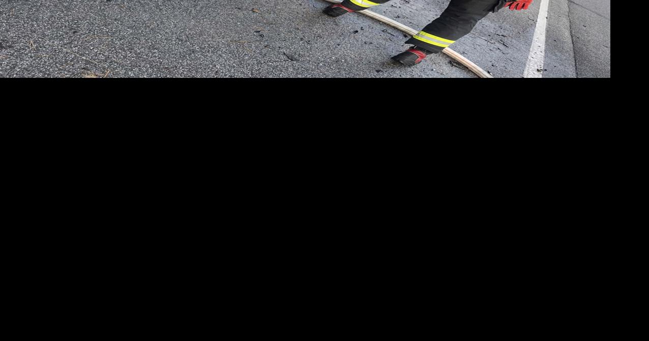 No major injuries after car flips over and catches fire at State Road ...