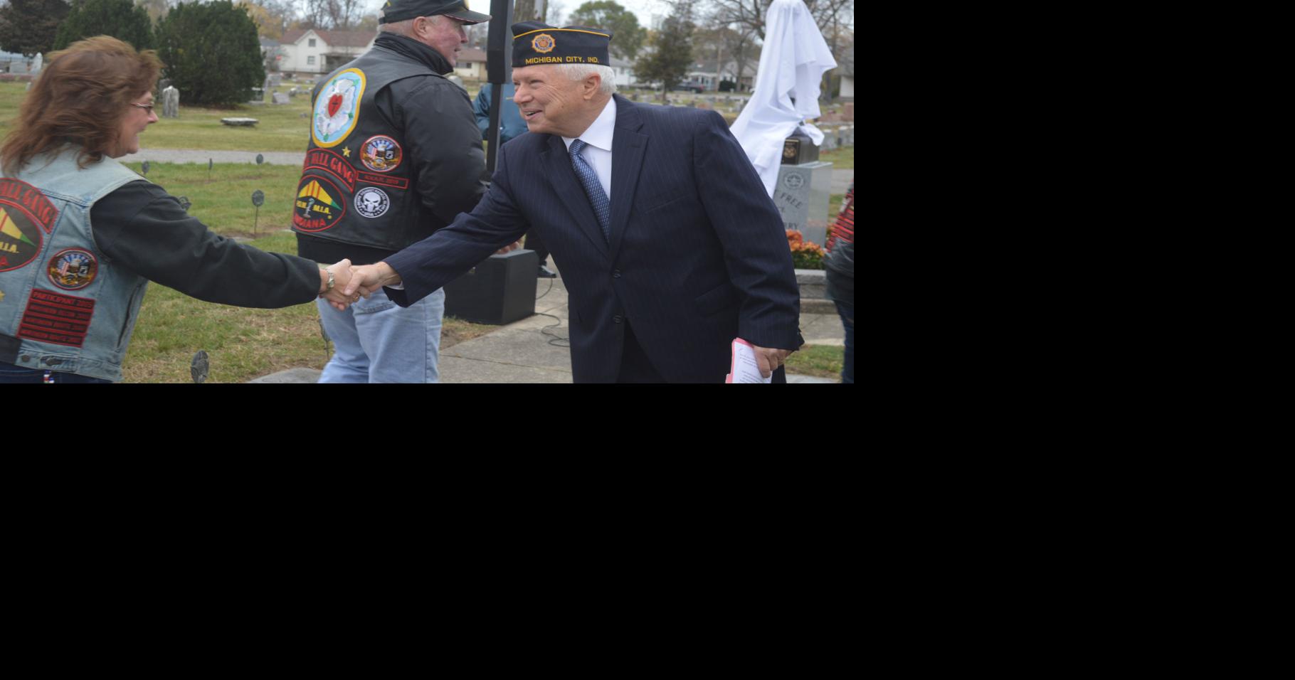 Michigan City Mayor unveils two new memorials during ceremonies on ...
