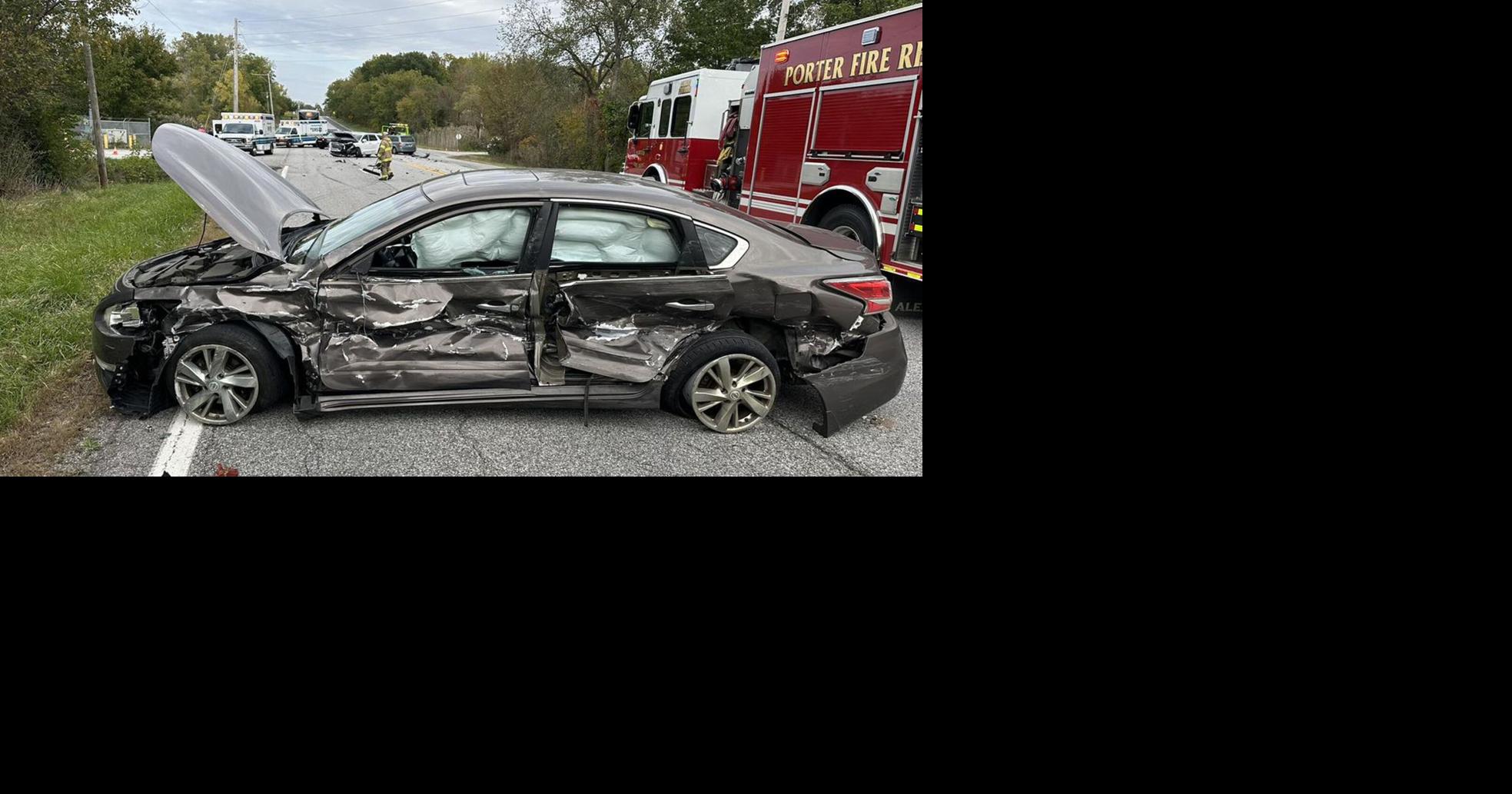 Three injured in three-car crash on U.S.20 in Porter | Local News ...
