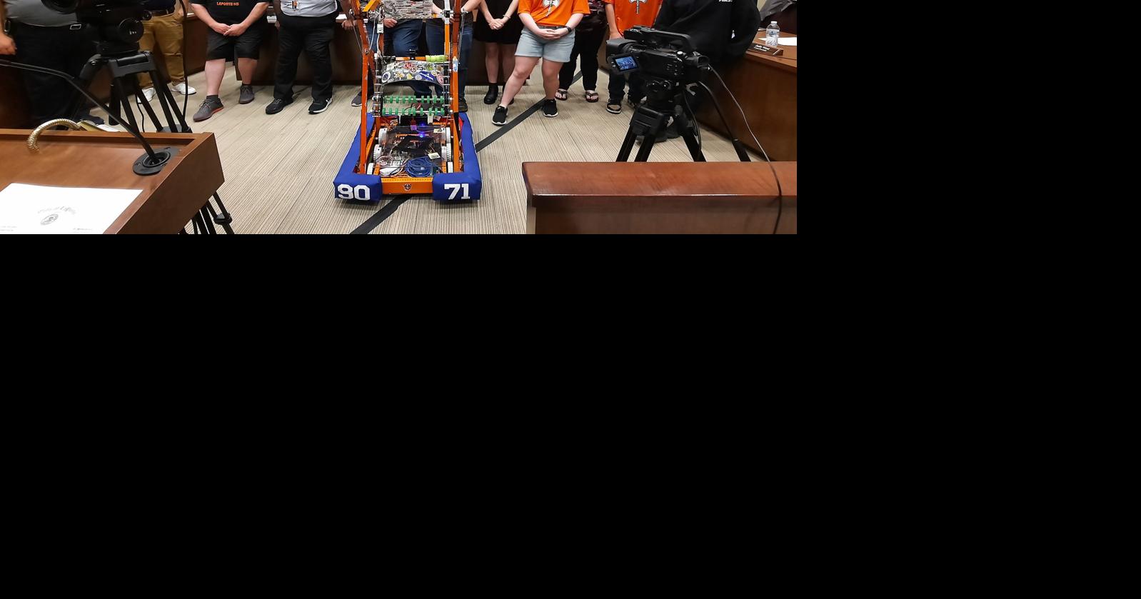 City Council recognizes La Porte High School robotics team | Local News ...