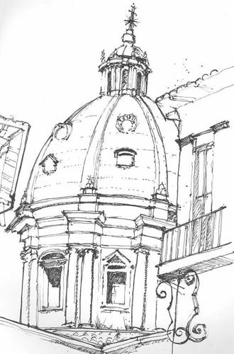 Rome travel sketches to be exhibited at Barker Hall | Features ...