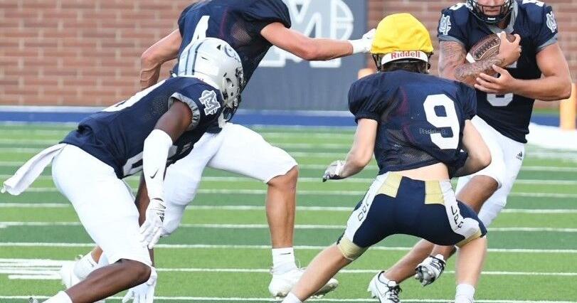 New Prairie at Michigan City football scrimmage photo gallery by Mike ...