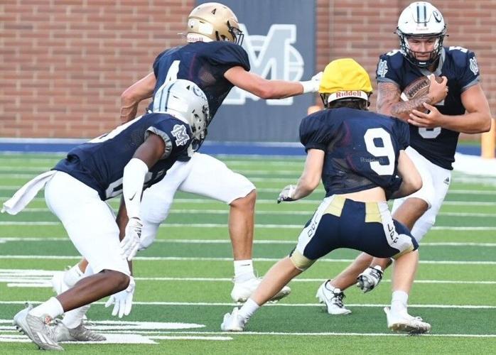 New Prairie at Michigan City football scrimmage photo gallery by Mike ...
