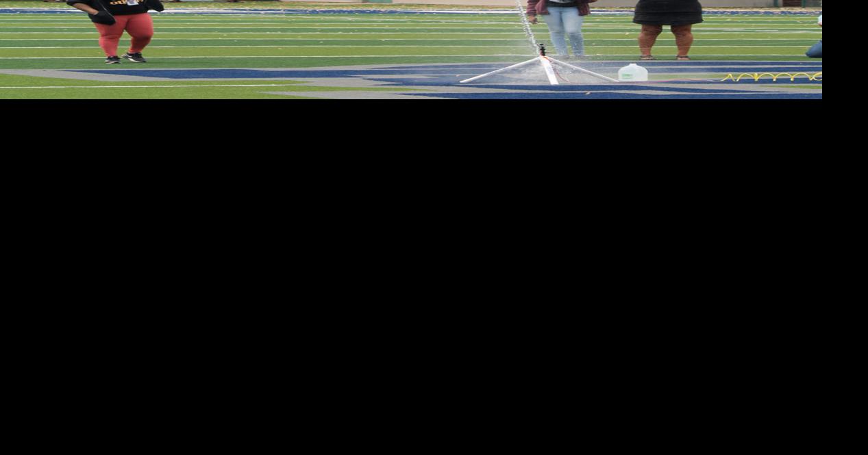 Rockets soar over Ames Field during Water Bottle Rockets STEM Community ...