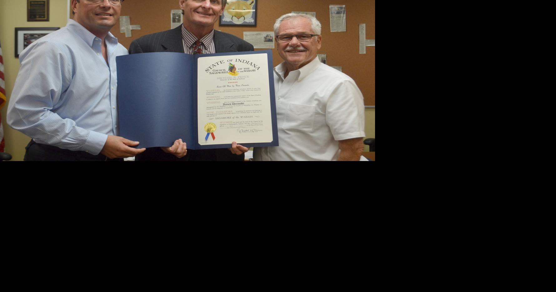 Jim Dermody awarded Sagamore of the Wabash | News | lpheralddispatch.com