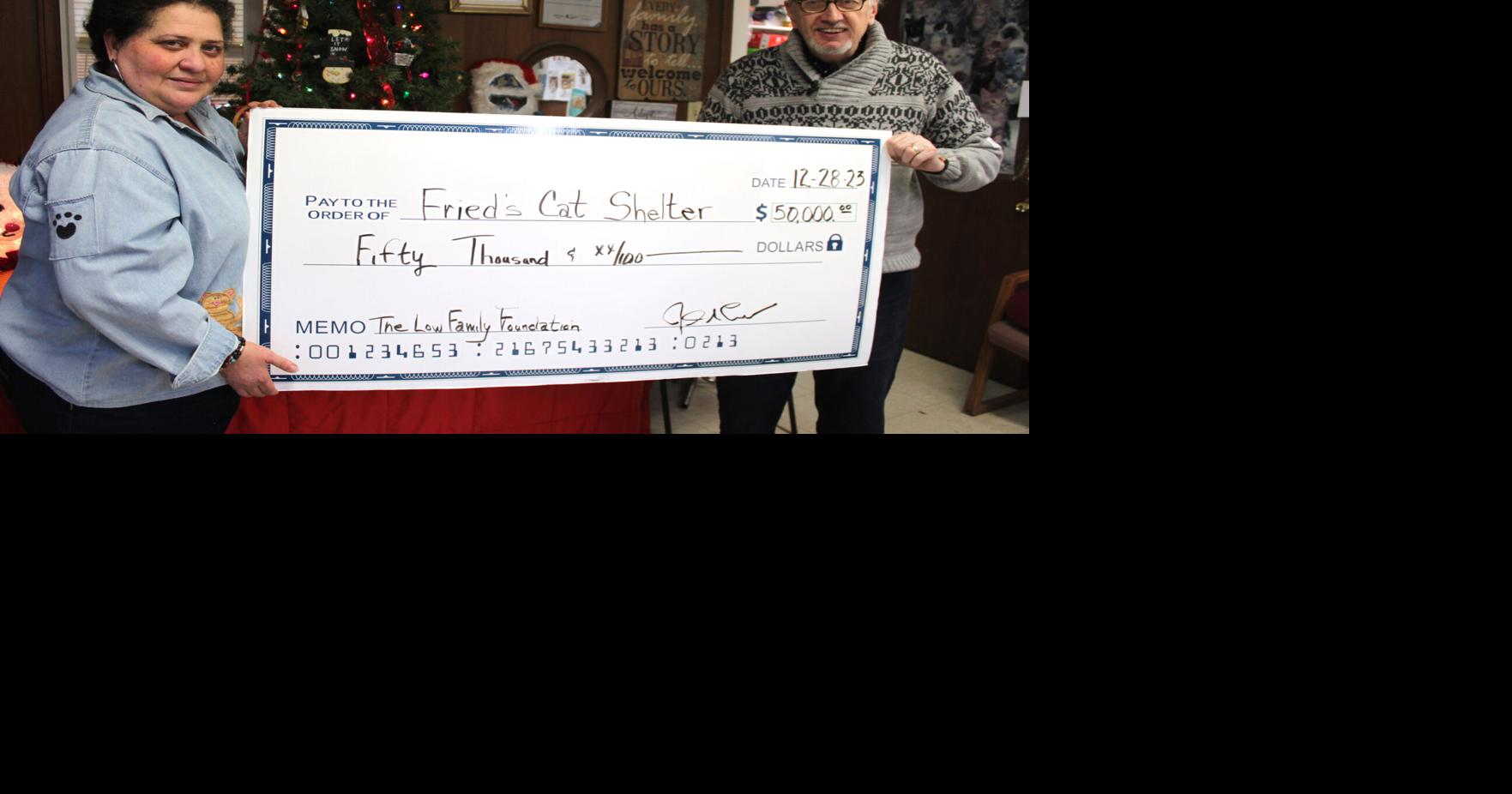Fried's Cat Shelter receives $50K gift from Niles organization to ...