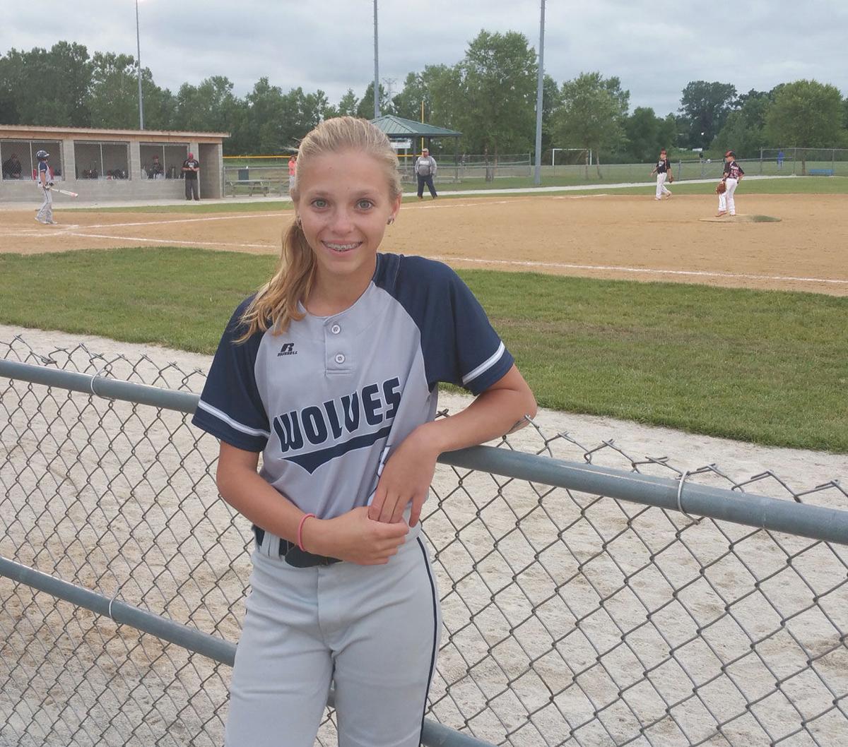 Pair of local 12-year-old girls playing baseball | Sports ...