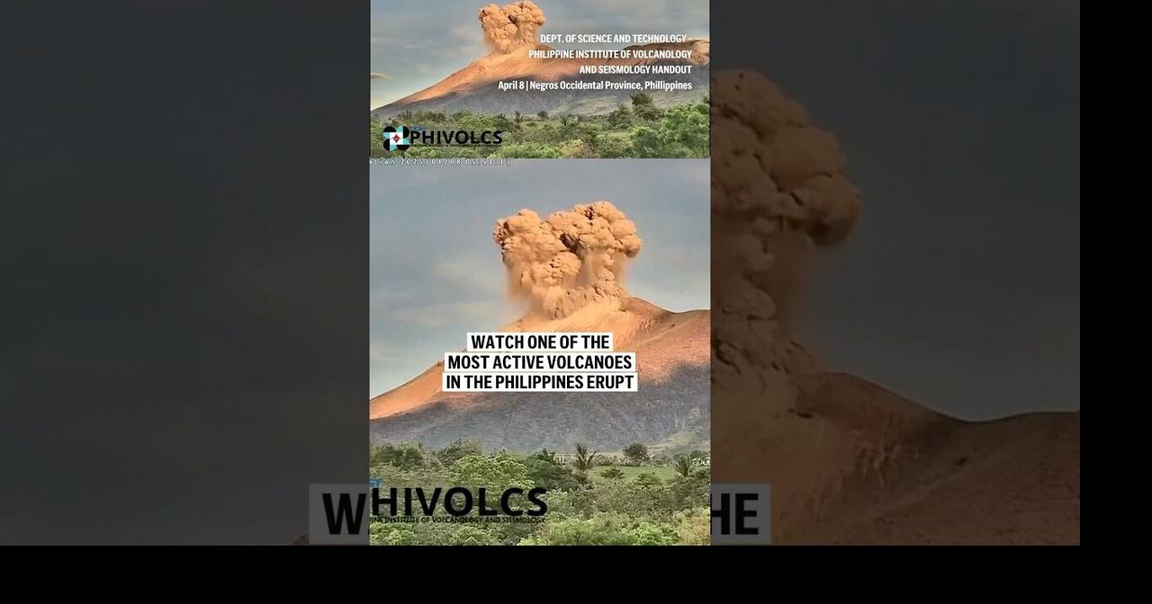 Watch one of the most active volcanoes in the Philippines erupt | Ap ...
