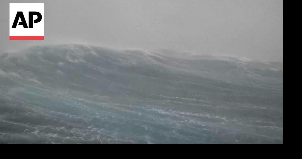 WATCH: 28-foot wave seen inside Hurricane Milton; storm makes landfall ...