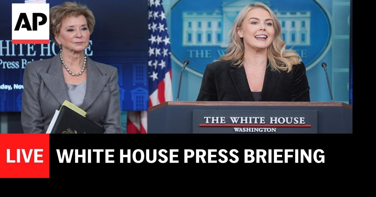 LIVE: White House press briefing with Karoline Leavitt | Ap Video ...