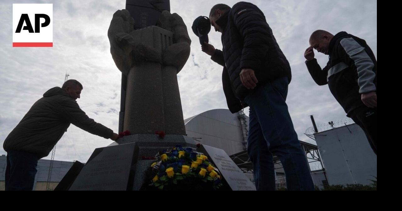 Former Chernobyl liquidators return to nuclear site four decades later ...