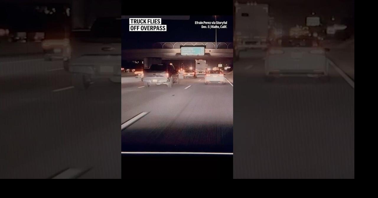 Truck flies off overpass | Ap Video | lufkindailynews.com