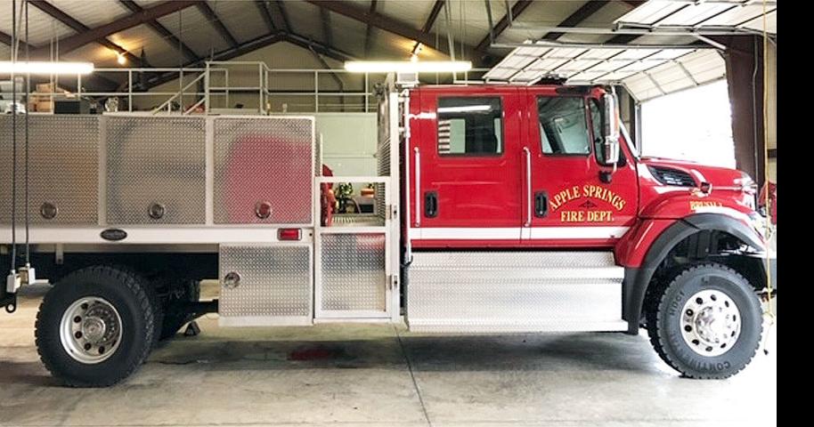 Apple Springs VFD receives grant from Forest Service for new truck ...