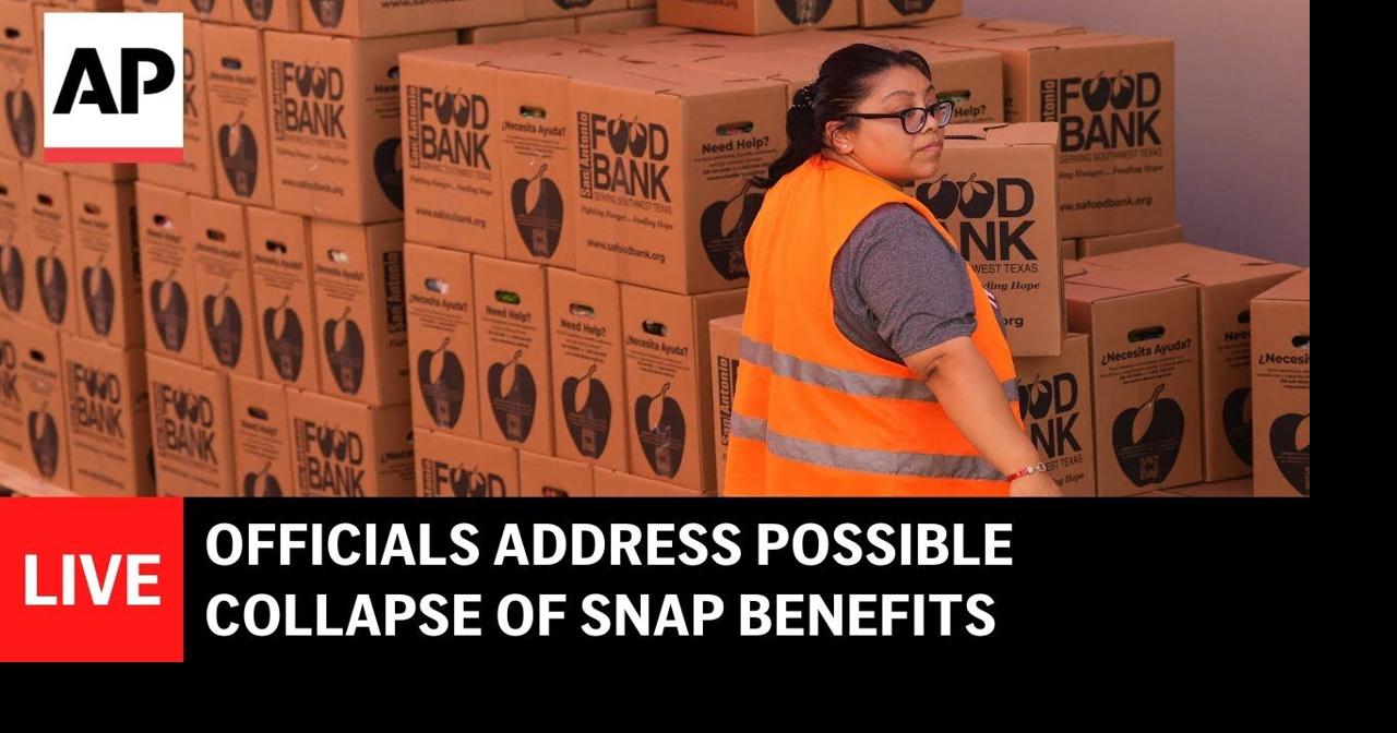 LIVE: Officials address possible collapse of SNAP benefits as funding ...
