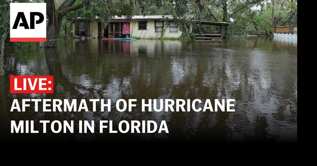 LIVE: Aftermath of Hurricane Milton in Brandon, Florida | Ap Video ...