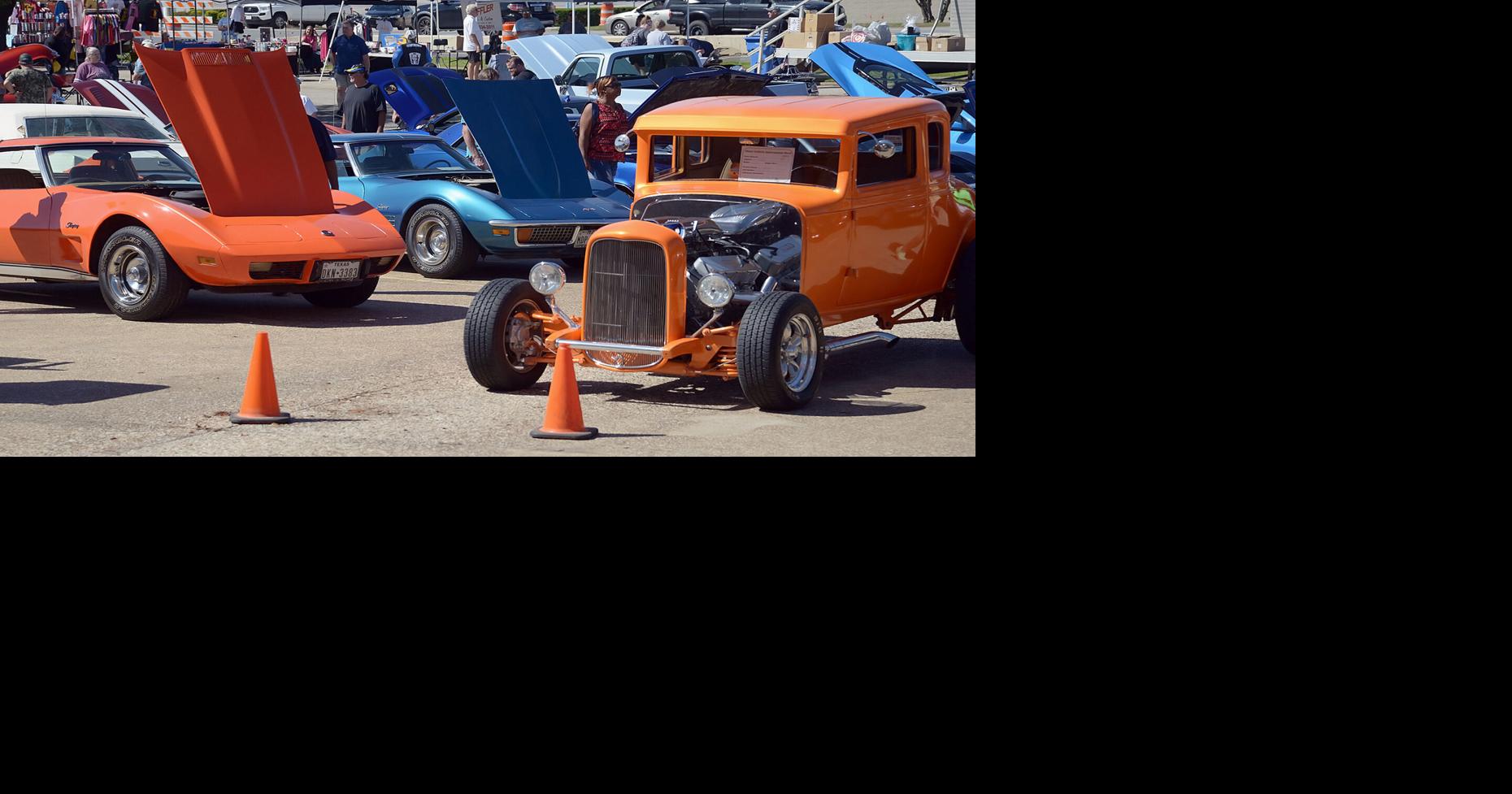 Automobile aficionados scrutinize cars, trucks, motorcycles at benefit ...