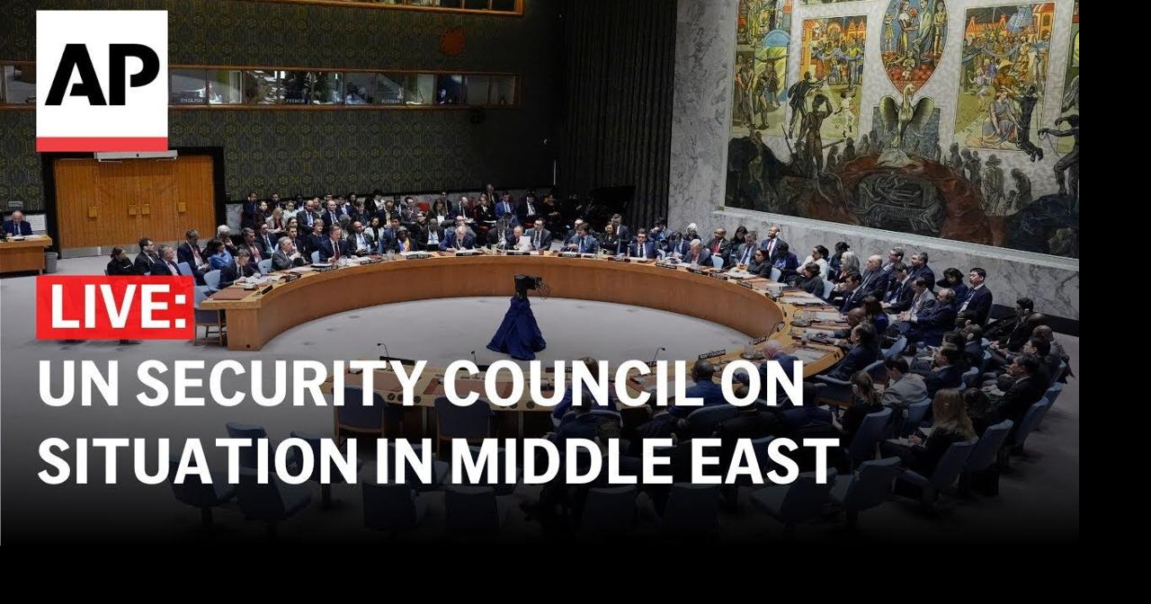 LIVE: UN Security Council discusses the situation in Middle East | Ap ...