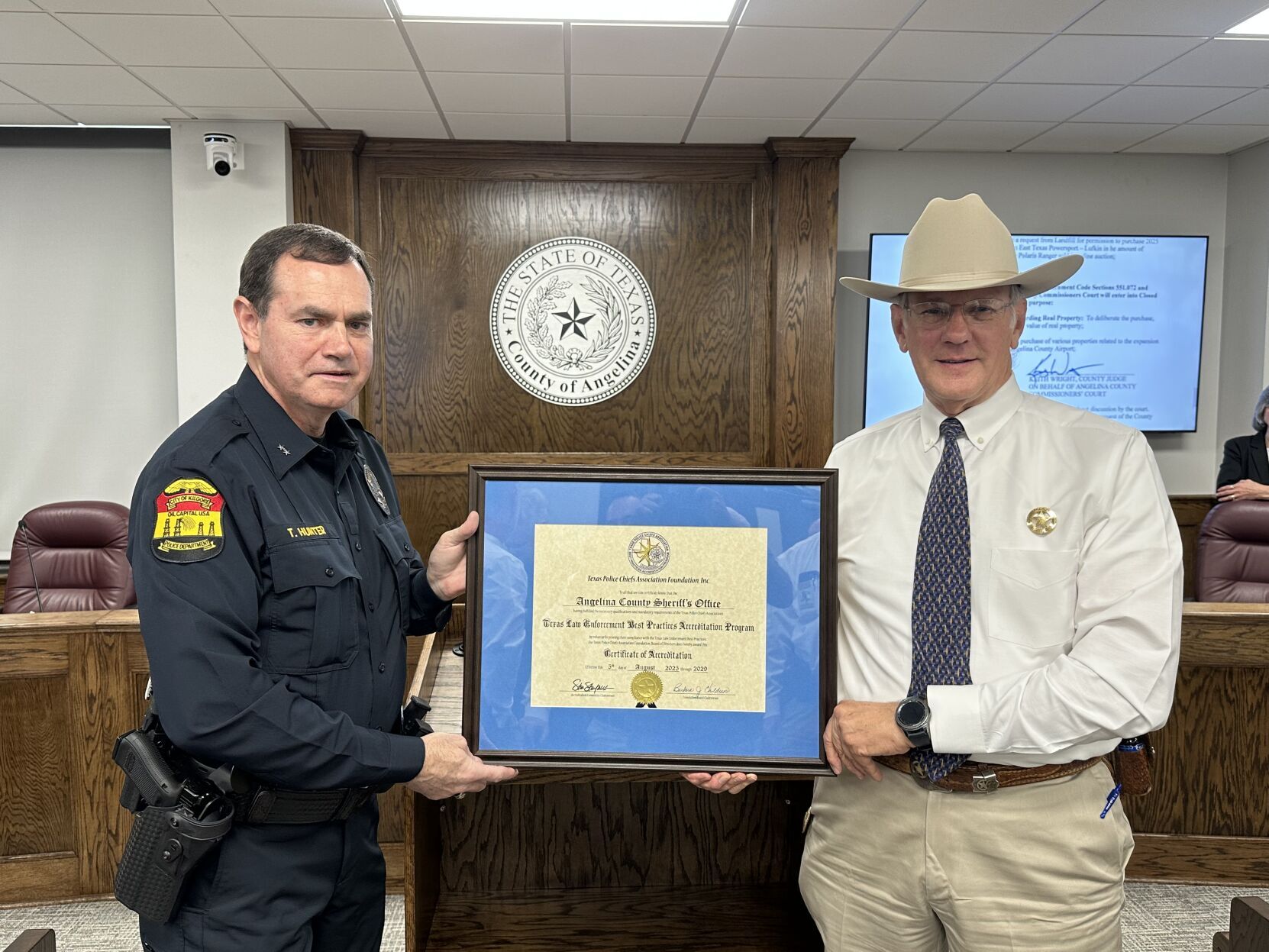 Sheriff's office earns top Texas law enforcement accreditation ...