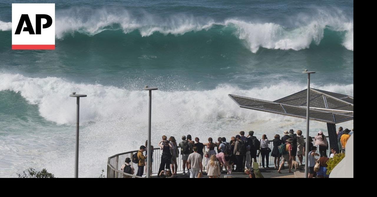 Huge waves cause damage at Sydney's iconic Bondi Beach | Ap Video ...