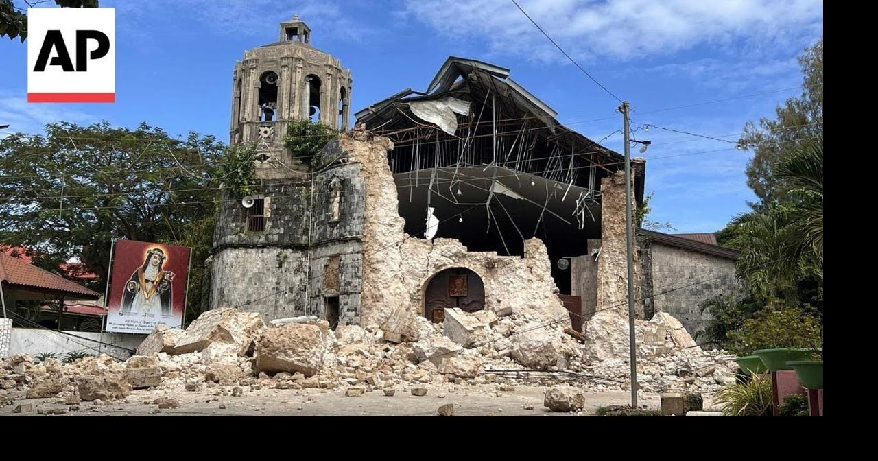 Extensive damage from magnitude 6.9 earthquake in the Philippines | Ap ...