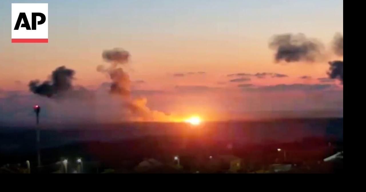 Multiple explosions were seen in northern Gaza | Ap Video ...